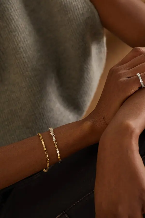 SUZANNE KALAN 18-karat Diamond Cuff