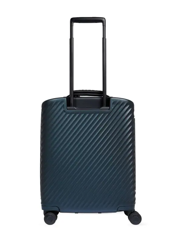 Lancel Atlas Logo-Embossed Suitcase Blue Editorialist
