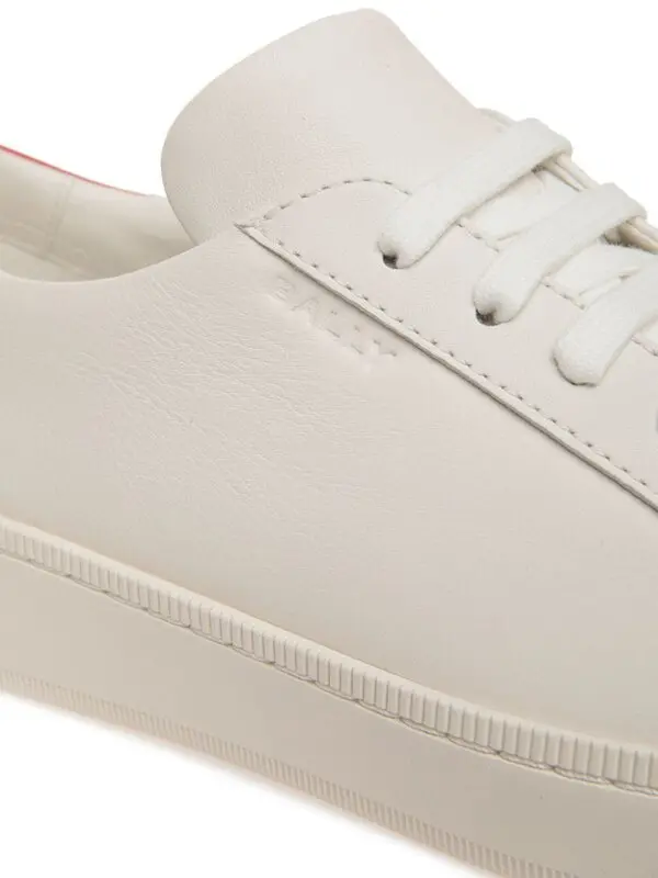 Bally Embossed-logo Leather Sneakers - White