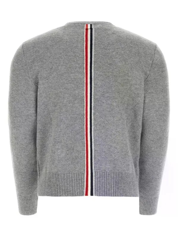 Thom Browne Rwb-stripe Wool Cardigan