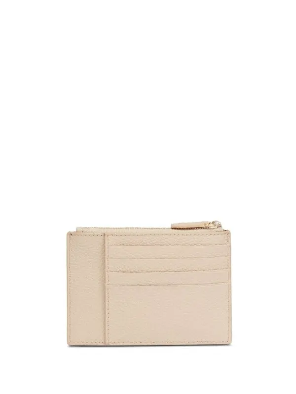 LANCEL Ninon Leather Cardholder - Neutrals