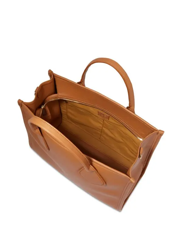 LANCEL Medium Jour De Leather Tote Bag - Brown