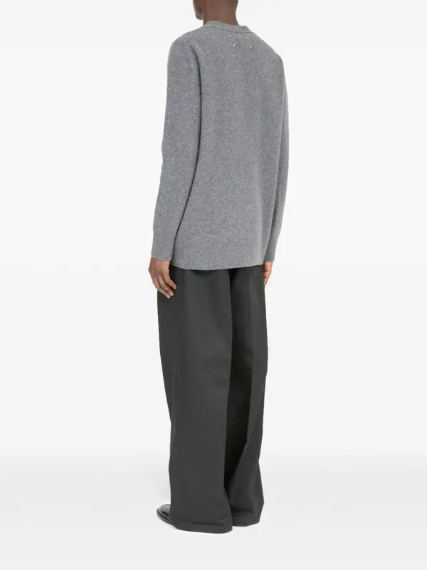 MAISON MARGIELA V-neck Wool Cardigan - Grey