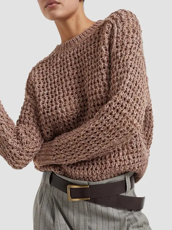 Brunello Cucinelli Silk And Linen Sweater