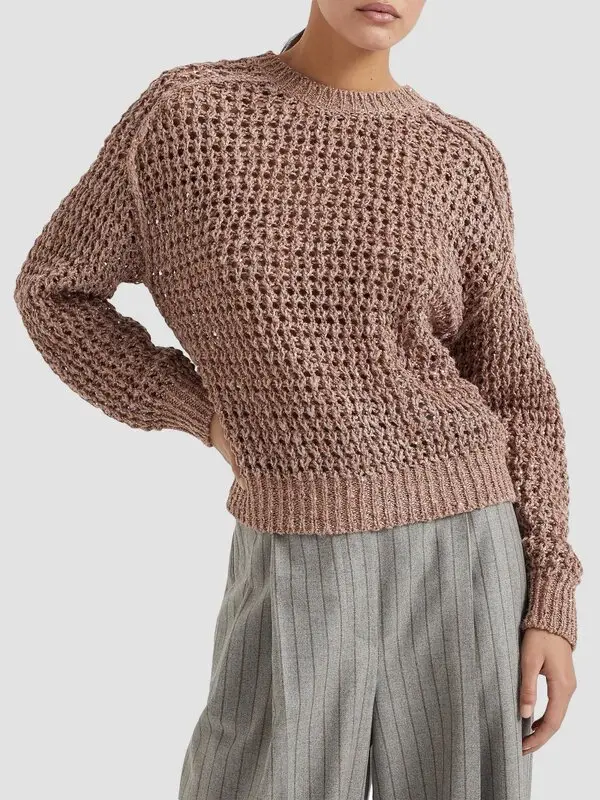 Brunello Cucinelli Silk And Linen Sweater