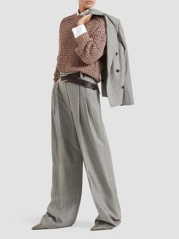 Brunello Cucinelli Silk And Linen Sweater
