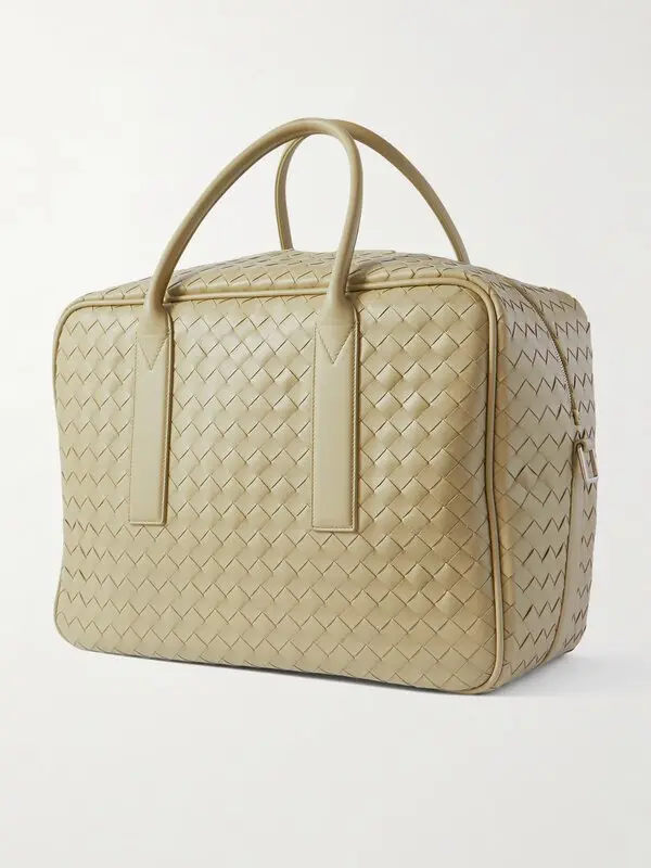 Bottega Veneta Intrecciato Leather Briefcase - Green