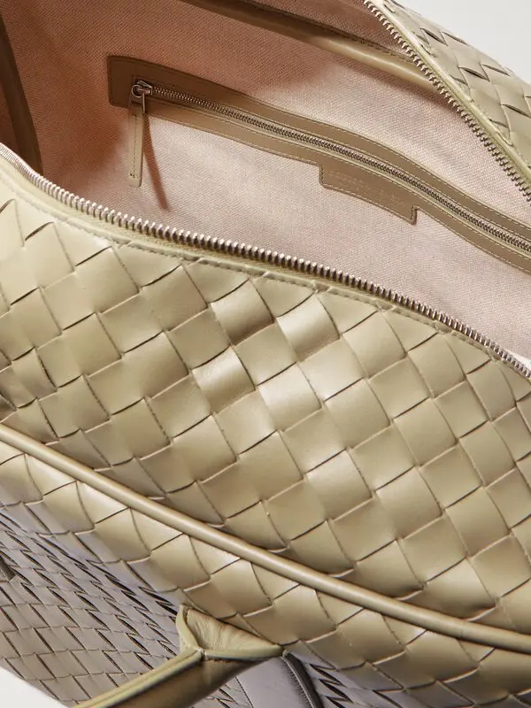 Bottega Veneta Intrecciato Leather Briefcase - Green