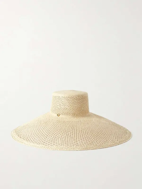 Loro Piana Nari Honeycomb-knit Straw Hat