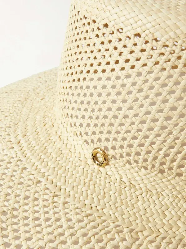 Loro Piana Nari Honeycomb-knit Straw Hat