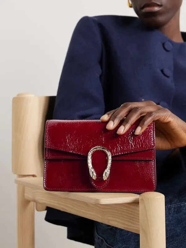 Gucci Dionysus Mini Patent-leather Shoulder Bag