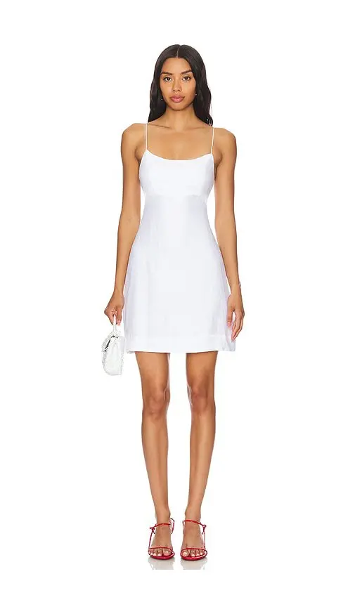 Faithfull The Brand Antibes Mini Dress - White