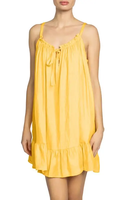 Robin Piccone Summer Sleeveless Cover-up Dress - Yolk