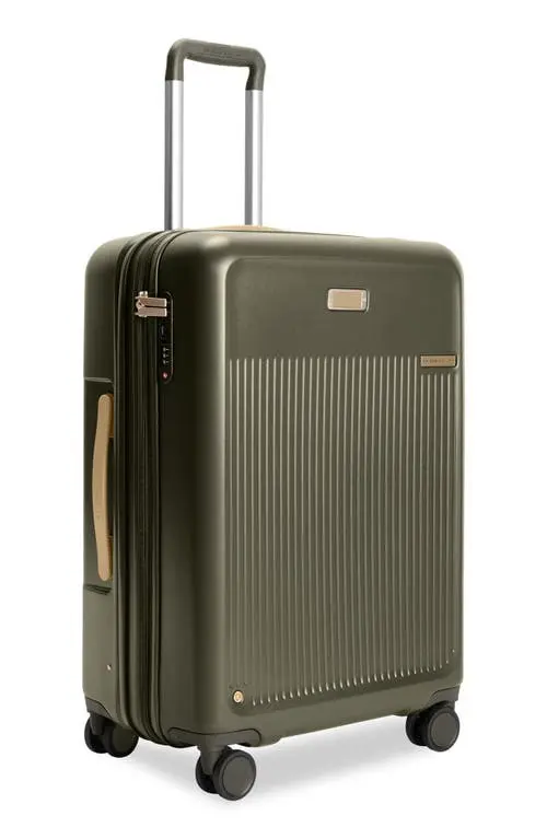 Briggs & Riley Sympatico Medium 27-inch Expandable Spinner Luggage - Olive
