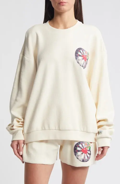 BOYS LIE Graphic Cotton Sweatshirt - Beige