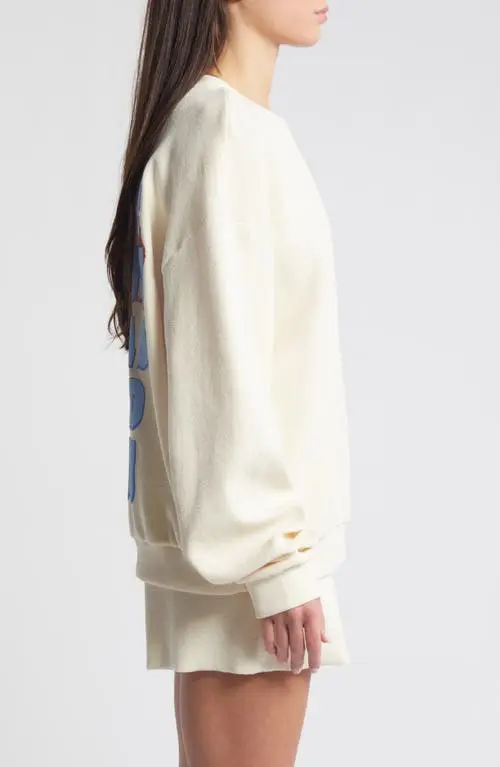 BOYS LIE Graphic Cotton Sweatshirt - Beige
