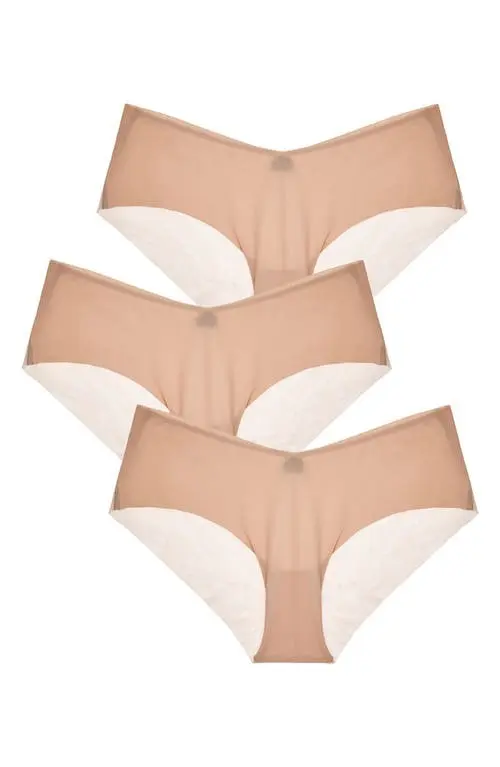 JOURNELLE Victoire Jolie 3-pack Hipster Briefs - Praline