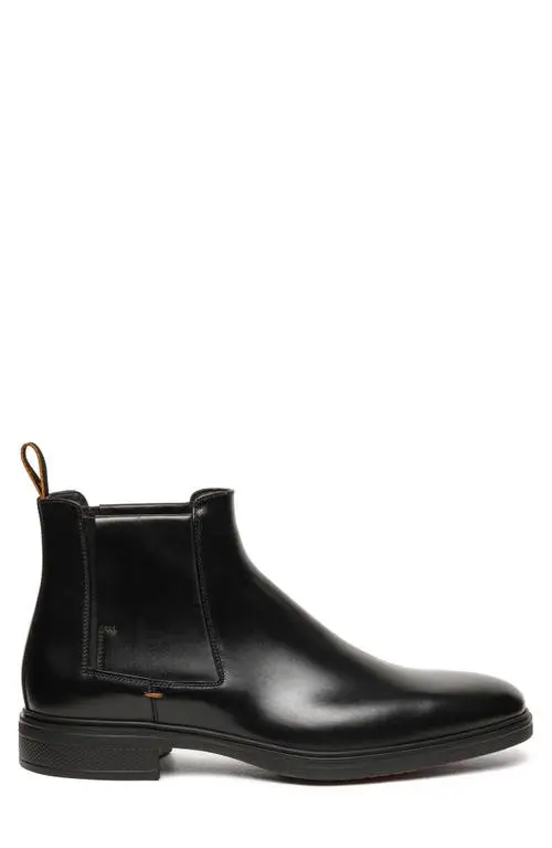 Santoni Leather Chelsea Boots