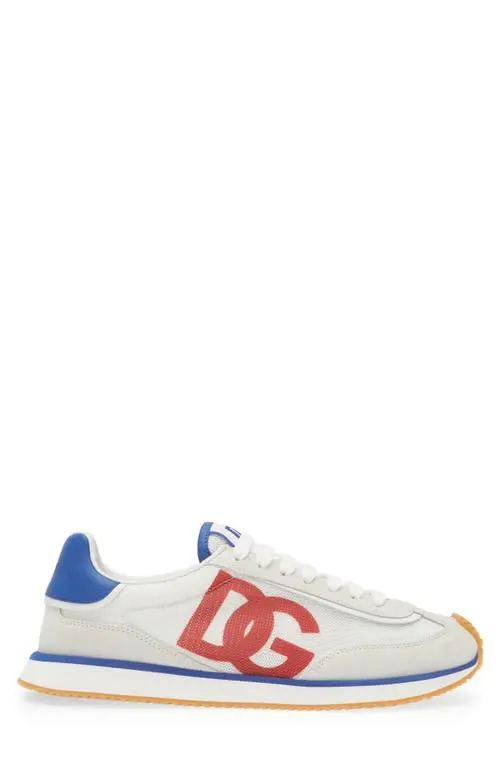 Dolce & Gabbana Dg Cushion Sneakers - White/ Electric Blue/ Red