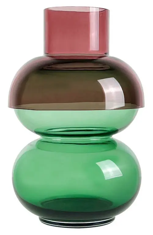 CLOUDNOLA Bubble Reversible Vase - Green/ Pink