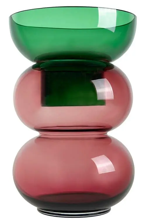 CLOUDNOLA Bubble Reversible Vase - Pink/ Green