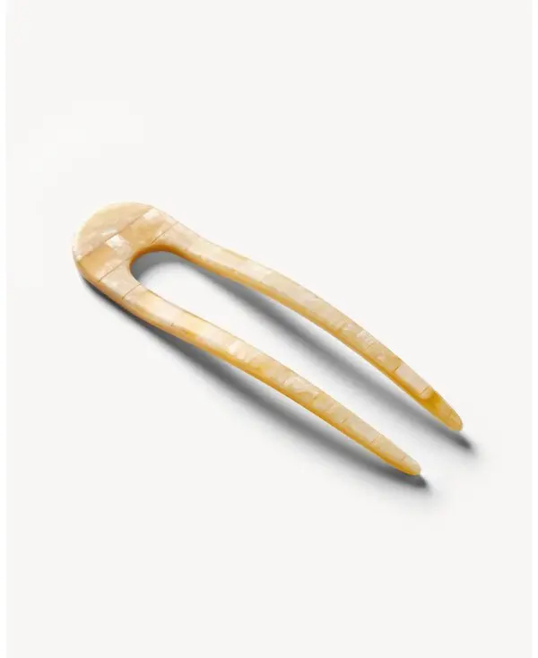 MACHETE French Hair Pin - Sea Shell Checker