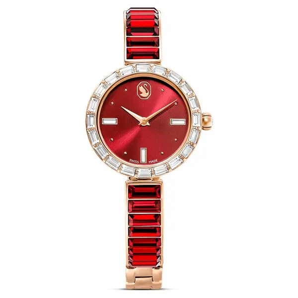 SWAROVSKI Matrix Bangle Watch - Red
