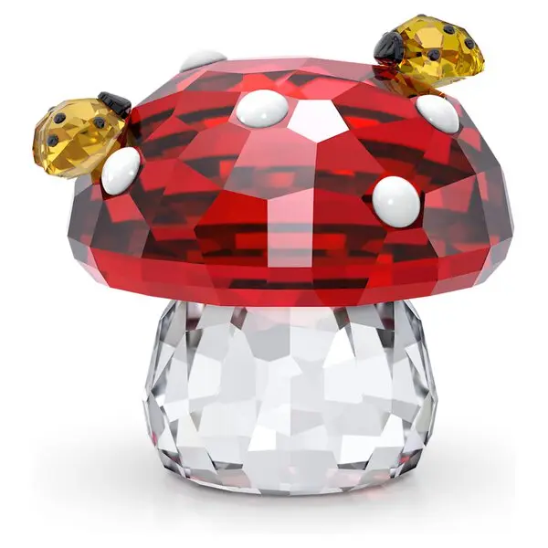 SWAROVSKI Idyllia Mushroom And Ladybugs - Red
