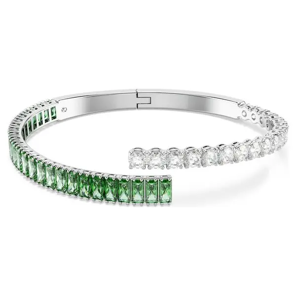 SWAROVSKI Matrix Open Bangle With Zirconia - Green