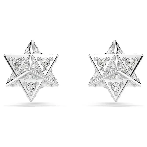 SWAROVSKI Dextera Stud Earrings With Crystals And Zirconia - White