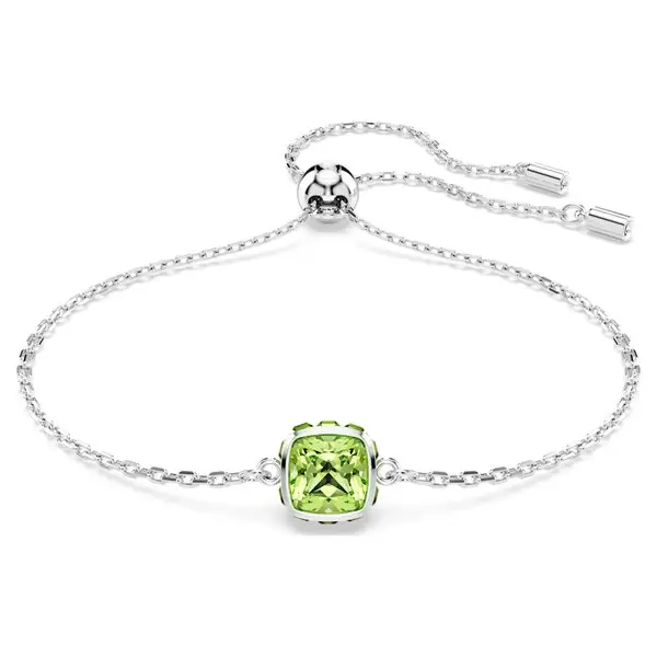 SWAROVSKI Rhodium-plated January Birthstone Bracelet - Green