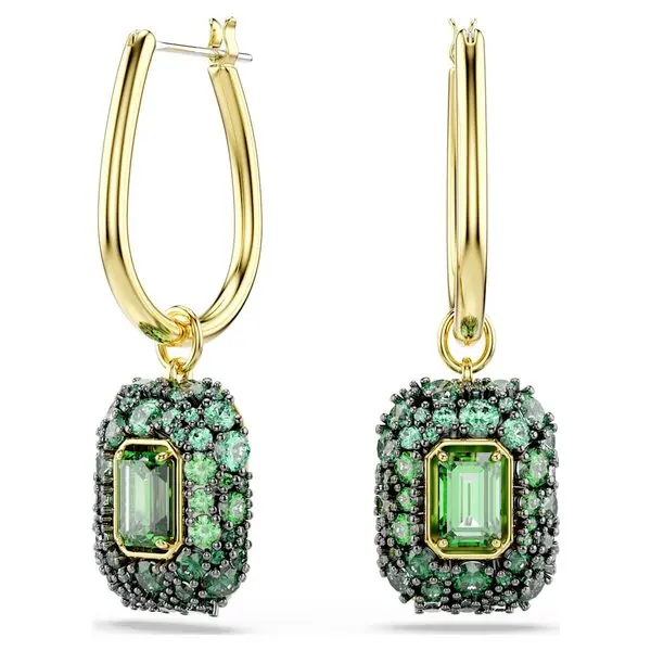 SWAROVSKI Sublima Drop Earrings With Crystal Embellishments - Green