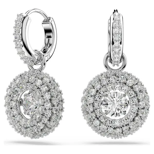 SWAROVSKI Sublima Drop Earrings With Gradient Zirconia - White