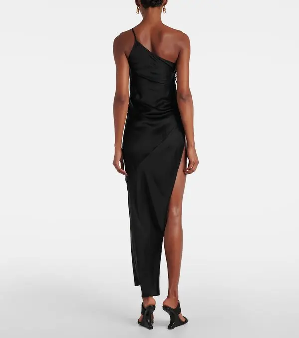 Rick Owens Taco One-shoulder Minidress - Black