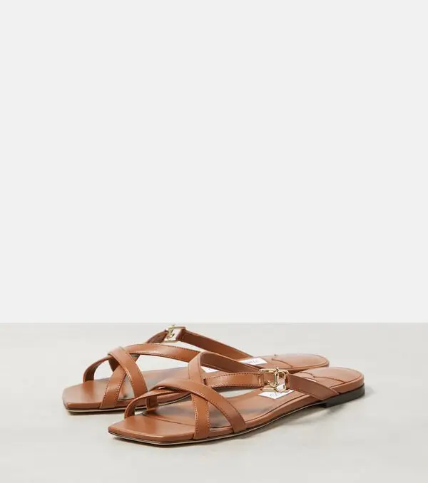 JIMMY CHOO Jess Leather Sandals