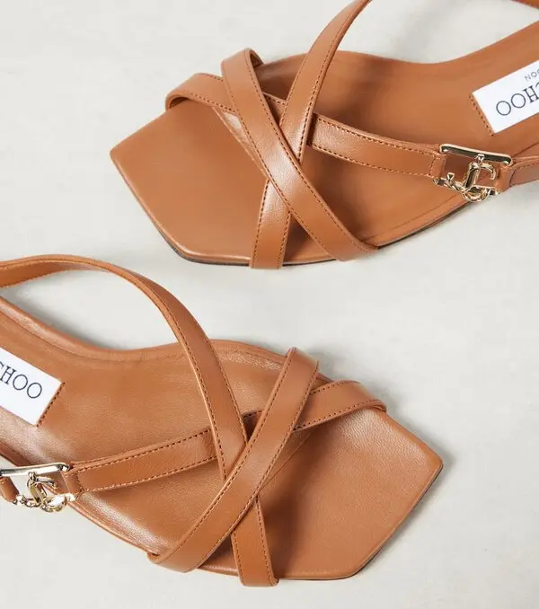 JIMMY CHOO Jess Leather Sandals