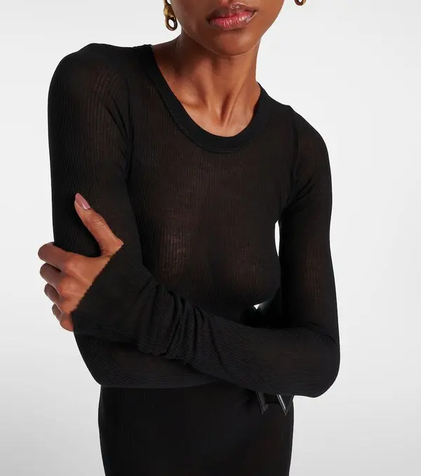 Rick Owens Knitted Midi Dress - Black