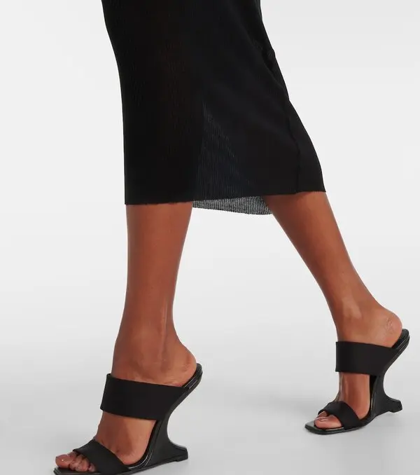 Rick Owens Knitted Midi Dress - Black