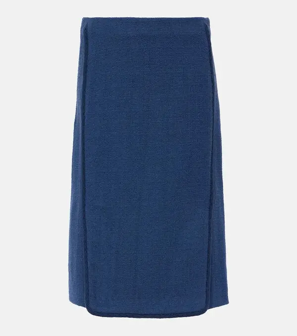 Etro Wool-blend Pencil Skirt - Blue