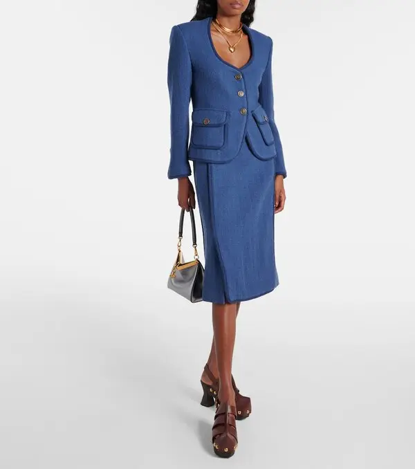 Etro Wool-blend Pencil Skirt