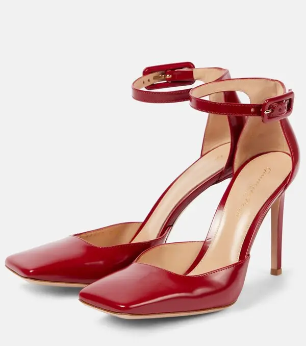 GIANVITO ROSSI Casey Leather D'orsay Pumps