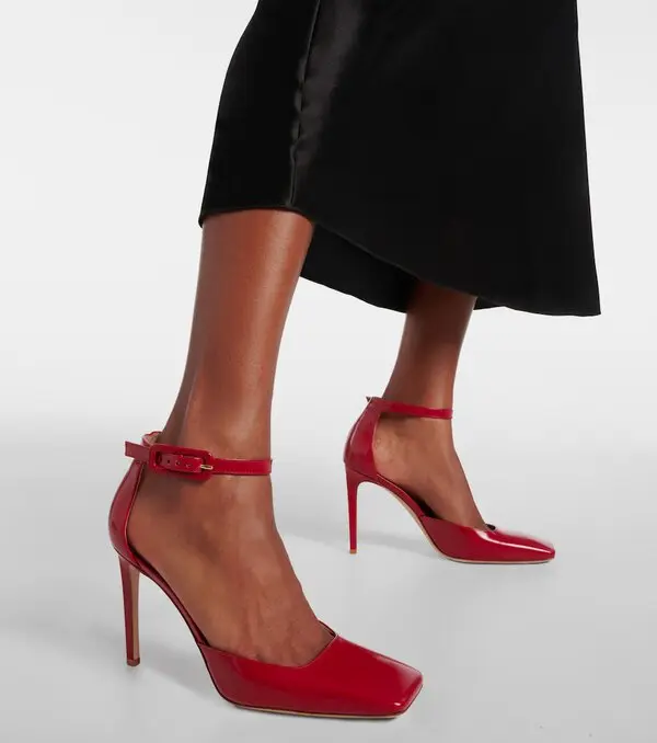 GIANVITO ROSSI Casey Leather D'orsay Pumps
