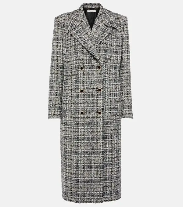 Alessandra Rich Lurex Tweed Coat