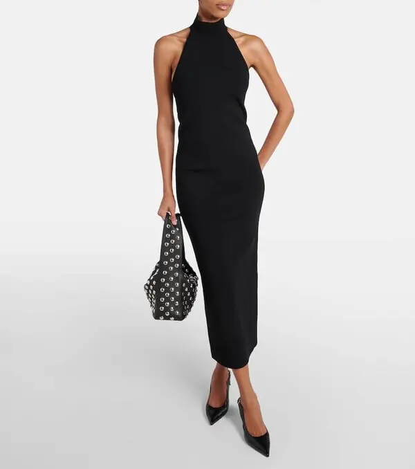 Khaite Suzanne Ribbed-knit Midi Dress