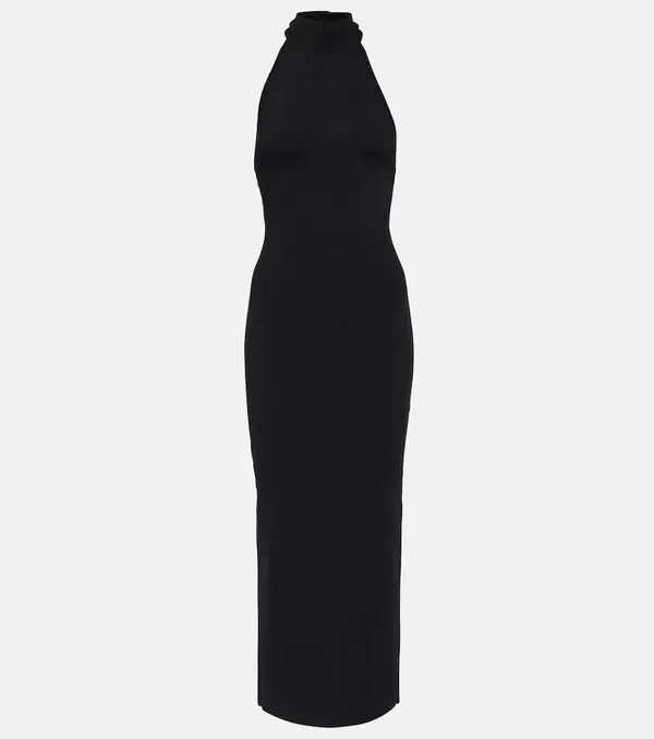 Khaite Suzanne Ribbed-knit Midi Dress