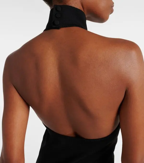 Khaite Suzanne Ribbed-knit Midi Dress