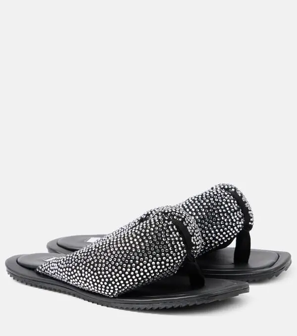 Attico Indie Embellished Thong Sandals