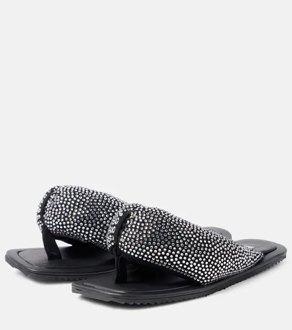 Attico Indie Embellished Thong Sandals