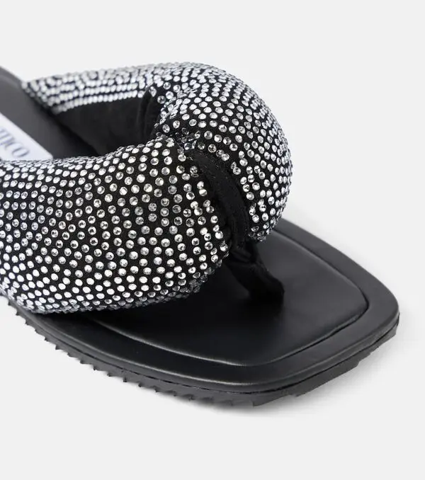 Attico Indie Embellished Thong Sandals