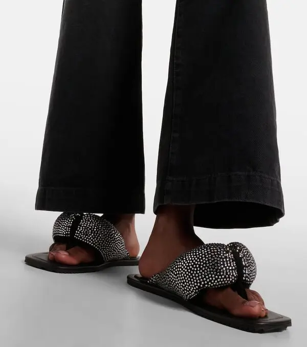 Attico Indie Embellished Thong Sandals